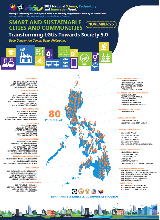 DOST Names 80 LGUs under Smart and Sustainable Program at the 2023 NSTW ...